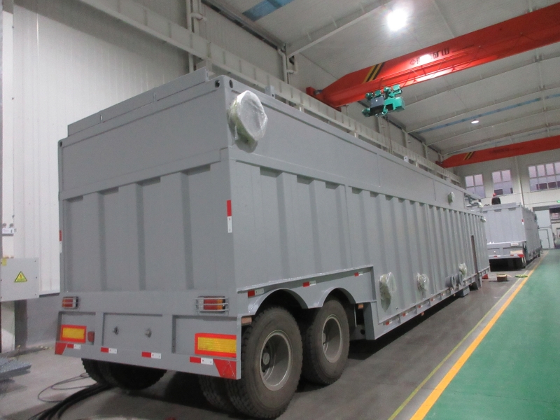 Trailer mounted mud tank and screw conveyor for Kuwait Client